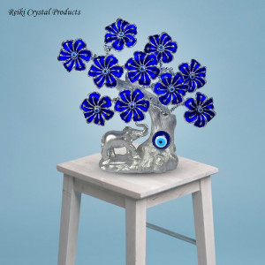 REIKI CRYSTAL PRODUCTS Evil Eye Tree Artificial Plant Bonsai Tree Feng ...