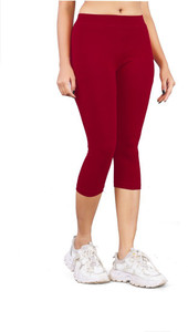Saver Enterpreses Women Maroon Capri - Buy Saver Enterpreses Women ...