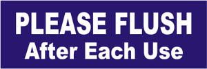 signEver Please Flush After Each Use Sign Board For Theater Factory ...