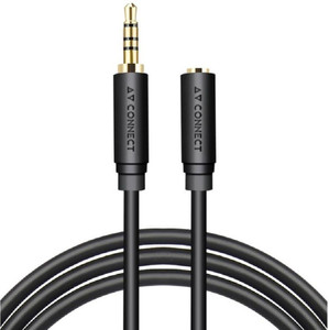 AV Connect AUX Cable 2 m 3.5mm TRRS 4 pole Aux Audio Extension male to ...