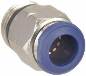 AKARI PC Male Straight CONNECTOR 6mm Tube OD X 1/2" Inch Male Thread PU ...