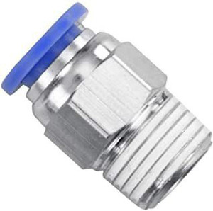 AKARI PC Male Straight CONNECTOR 8mm Tube OD X 3/8" Inch Male Thread PU ...