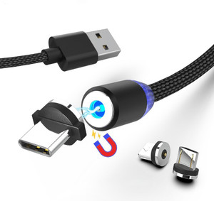 IDM LED Magnetic USB Charging Cable, Multi 3-In-1 Cable Charging with ...
