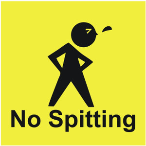 signEver No Spitting Sign Board For Theater Factory Lodges Banks Office ...