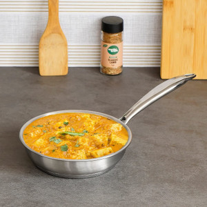 Flipkart SmartBuy Stainless Steel Fry Pan with Sandwich Bottom, 220 mm ...