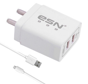 ESN 999 2.4 A Wall Charger for Mobile with Detachable Cable - ESN 999 ...