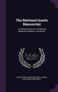 The Maitland Quarto Manuscript: Buy The Maitland Quarto Manuscript by ...