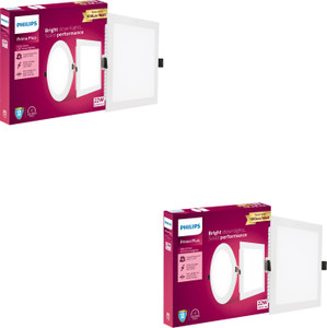 PHILIPS 22W Square UltraGlow LED Downlight Ceiling Light - Warm White ...