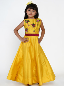 Bitiya By Bhama Girls Maxi/Full Length Festive/Wedding Dress Price in ...