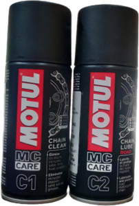 MOTUL CHAIN CLEAN C1 & CHAIN LUBE C2 MC CARE 150ML COMBO Chain Oil ...