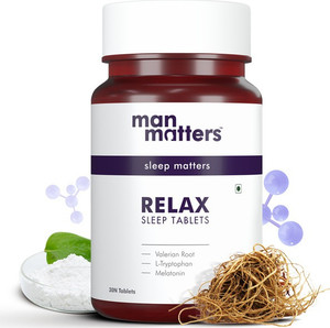Man Matters Relax Sleep Tablets | Melatonin 3mg, Valerian Root, L ...