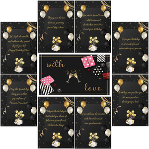 Fluffick Set of 8 Birthday Wishes Cards with Beautiful Envelope for ...