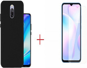 INT Back Cover for xiaomi redmi 8a dual back cover & tempered glass ...