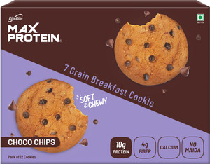 RiteBite Max Protein 7 Grain Breakfast Choco Chip Cookie loaded with ...