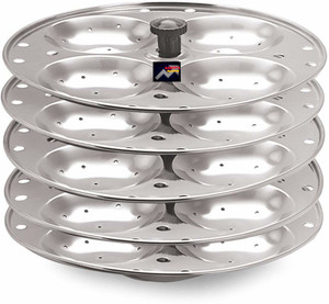 aashita shoppe Special large size idli maker/5 Plates Stainless Steel ...
