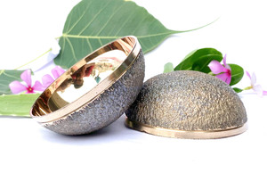 Livronic Bronze Kansa Natural Vatki Cup Ayurvedic Detox Foot Massager ...