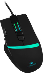 ZEBRONICS Zeb- Tempest Wired Ambidextrous Optical Gaming Mouse ...