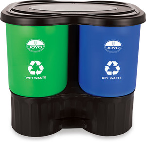 JOYO Oval Dual Dust Bin Plastic Dustbin Price in India - Buy JOYO Oval ...