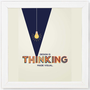 Thinking Made Visual Paper Print - Quotes & Motivation posters in India ...