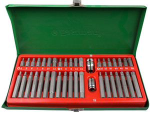 EASTMAN E-3004 Metal Box Bit Set, Metal Latch, S2 Bits, Set Of 40pcs ...