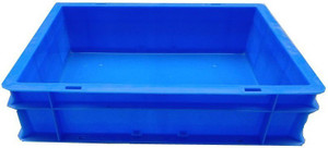 SAMPADA Plastic Material Handling Storage Container Plastic Crate (Blue ...