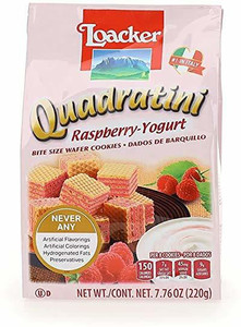 LOACKER Quadratini Raspberry Yoghurt Imported 220 gms Big Wafers Price ...