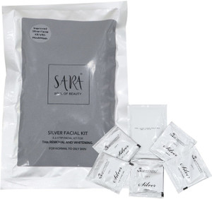 SARA SOUL OF BEAUTY Silver D-tan Facial Kit with Mould Mask for Normal ...