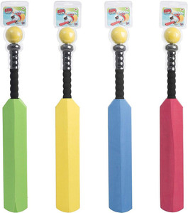 KNAFS Soft Foam Cricket Bat & Ball Set for Kids (Pack of 1) multicolor ...