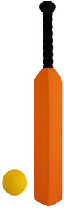 KNAFS (Pack of 1) Soft Foam Cricket Bat & Ball Set for Kids multicolor ...
