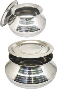 bartan hub Small Stainless Steel Handi With Lid ( Pongal Handi , 3500 ...