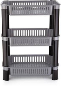 JORDY Fruits/Vegetables Kitchen Rack Plastic Rack Premium Plastic 3 ...