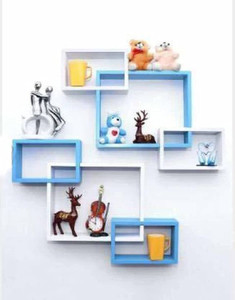 INDIAN DECOR SZY wall mountable rack with 12 holding shelf MDF (Medium ...