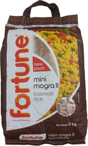 FORTUNE MINI MOGRA 2ND BASMATI RICE 5KG Rosematta Rice Price in India ...