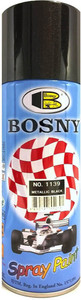 Bosny Spray Paint for wall and metal -Metallic Black Black Spray Paint ...