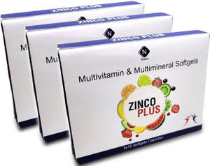 Nukind Zinco Plus Multivitamin And Multimineral Softgels Price in India ...