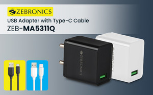 ZEBRONICS 5 W 3 A Mobile Charger with Detachable Cable - ZEBRONICS ...