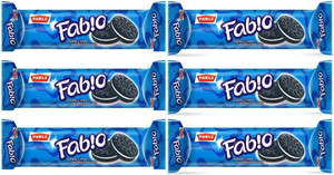 PARLE Fabio Vanilla Crème Sandwich Biscuits, 120g,Set Of 6 Cream ...