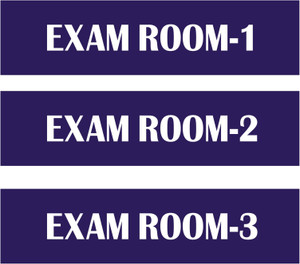 signEver Exam Room 1 2 3 Sign Board For Office School Hospital college ...
