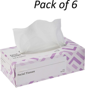 STT Tissue Box/ Facial Tissue 100 Pulls, 200 Sheets per Box (Pack of 6 ...