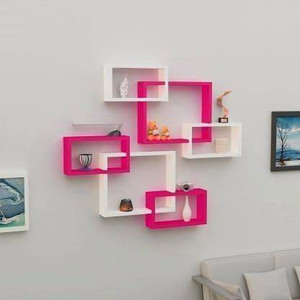 DreamyDesign Wall shelf intersecting shelves set of 3MDF Intersecting ...