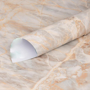 Sticker Hub 41 cm White Marble gloss PVC Peel And Stick, Self Adhesive ...