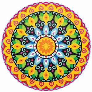 PANKSHRI ENTERPRISE Diwali Rangoli Decorative for Floor/Table Sticker ...