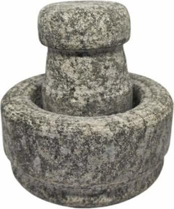 subaa Subaa Stone Mortar and Pestle Set/Ural/Idikallu/Okhli Stone ...