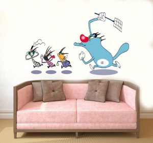 indra graphics 58.42 cm Indra Graphic Oggy and the Cockroach PVC Vinyl ...