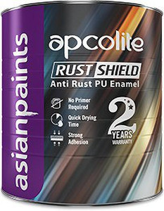 Asian Paints APCOLITE RUSTSHIELD ANTI RUST PU ENAMEL - BLACK 1 LTR ...