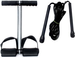 RIO PORT Tummy trimmer Single Spring with Skiping Rope Pencil Fitness ...
