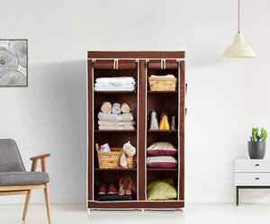 S . K Store Micro Fiber Collapsible Wardrobe Price in India - Buy S . K ...