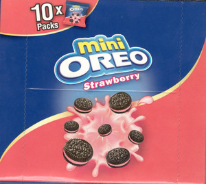 Mondelez International OREO MINI STRAWBERRY 10 X 20.4G IMPORTED Cream ...