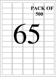 True-Ally A4 Size White Self Adhesive Label/Sticker for Printer (Inkjet ...