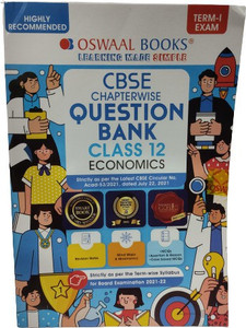 Oswaal Books Cbse Chapter Wise Question Bank Class 12 Economics 2021 ...